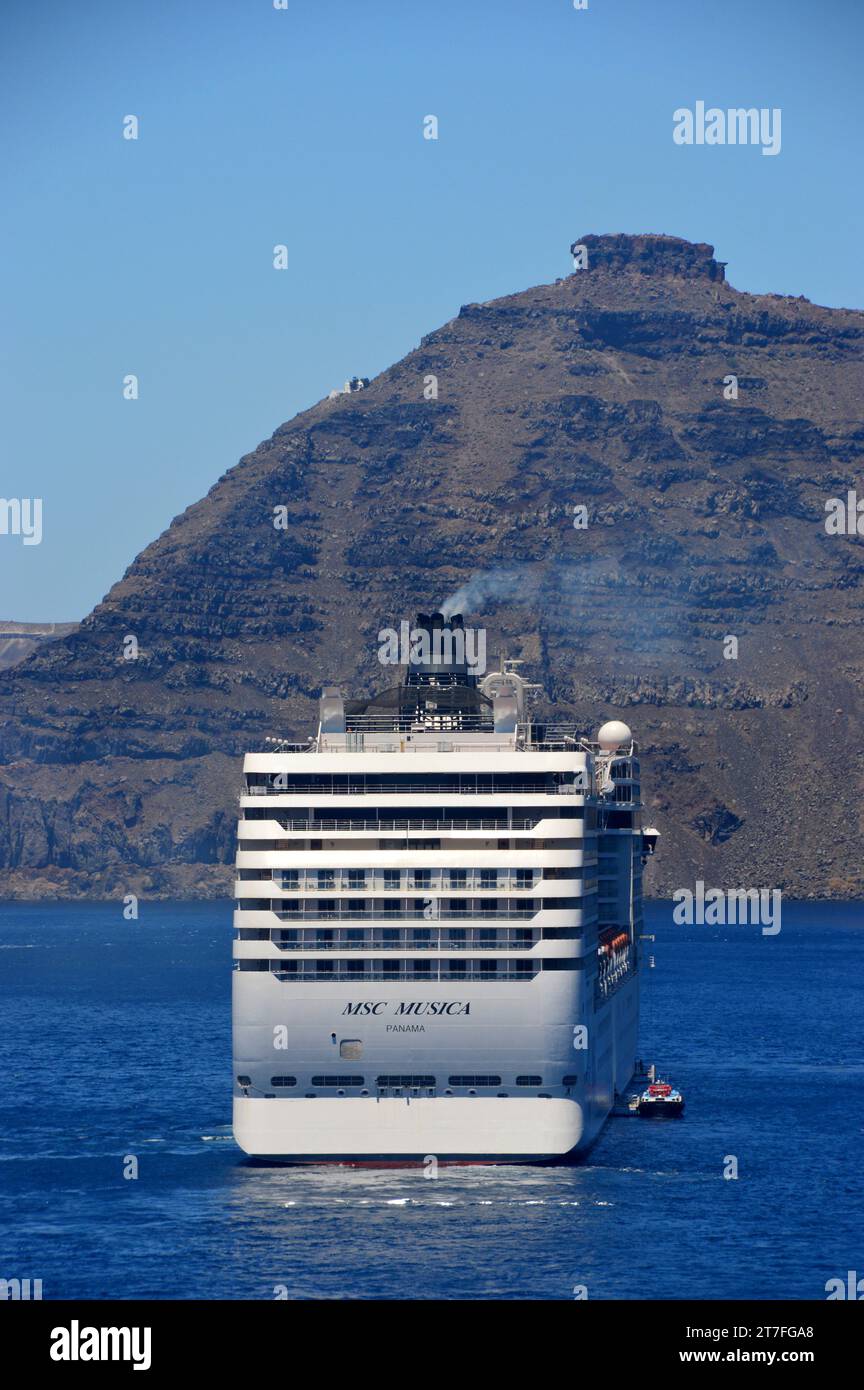 MSC Cruises 'MSC Muscia' Luxury Cruise Ship below the Cliffs of ...