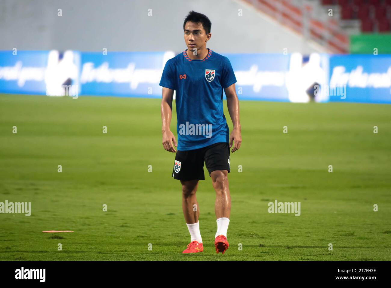Bangkok, Thailand. 15th Nov, 2023. Chanathip Songkrasin of Thailand ...