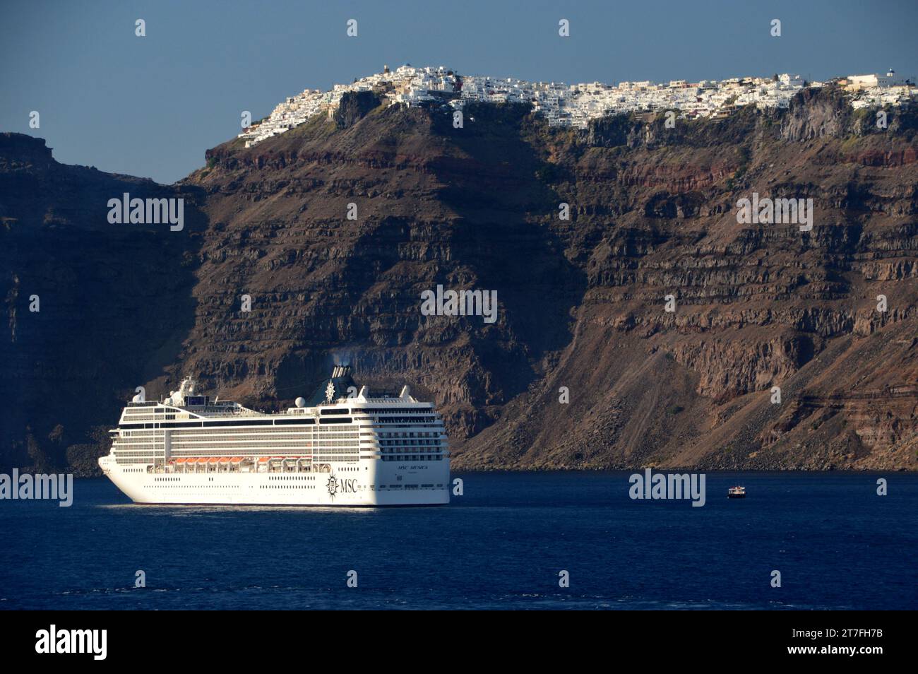 MSC Cruises 'MSC Muscia' Luxury Cruise Ship below the Cliffs of ...