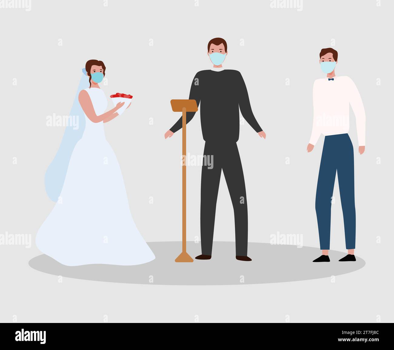 Masked bride Stock Vector Images - Alamy