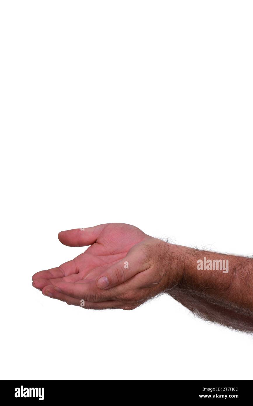 Man raising phone Cut Out Stock Images & Pictures - Alamy