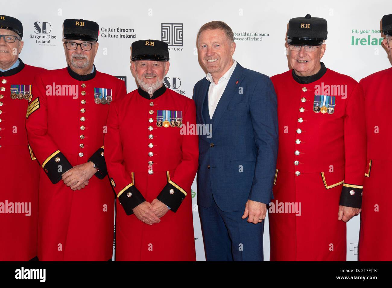Boxing champion Steve Collins arrives for a screening alongside Chelsea ...