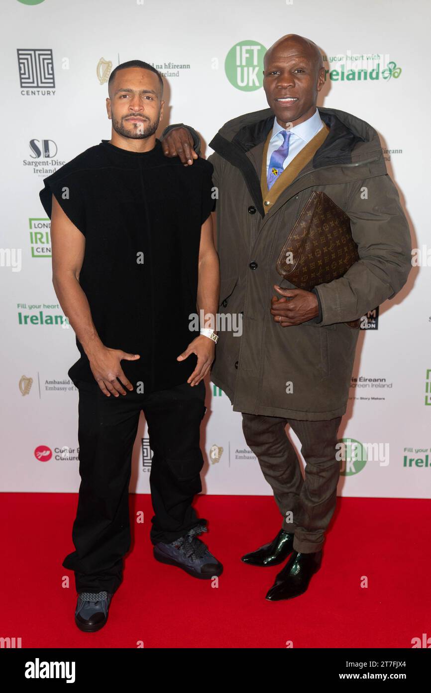 Harlem Eubank and Chris Eubank arrive for a screening of the ...