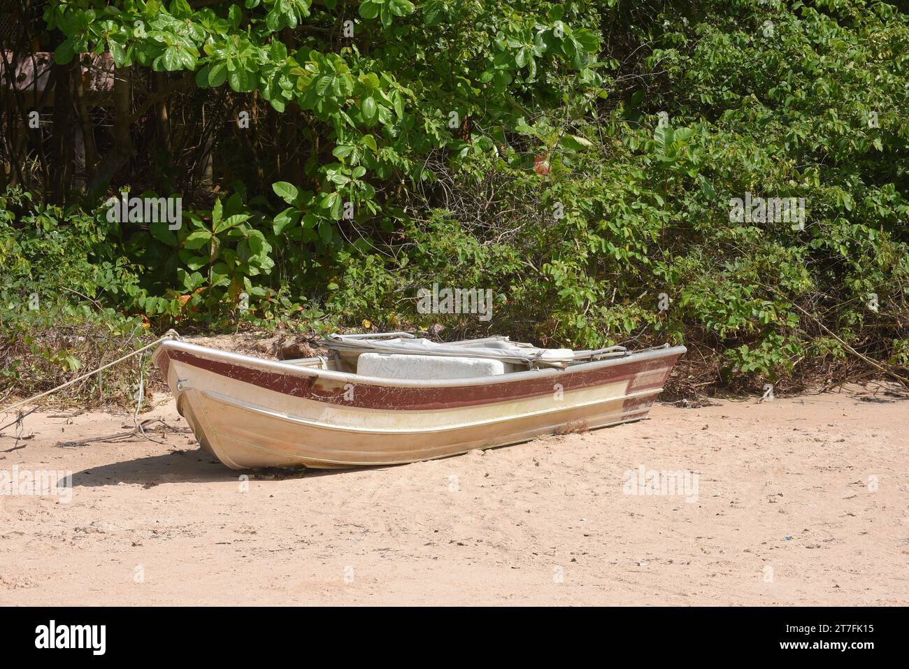 rustic fisherman's canoe at the seashore on the sands poetic image ...