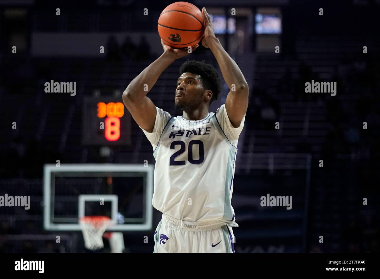 Kansas State forward Jerrell Colbert shoots during the second half of ...