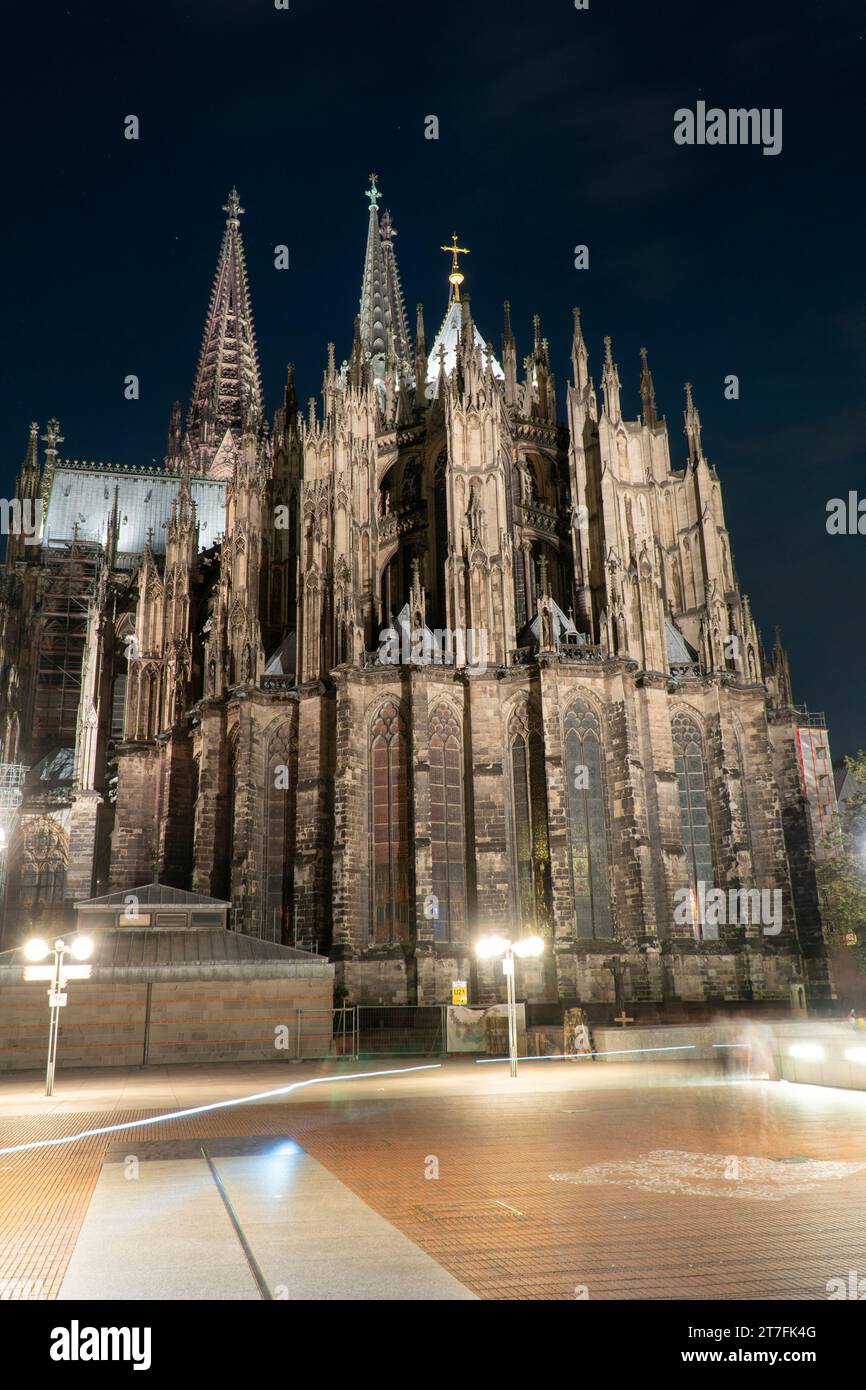 Cologne Cathedral is a famous monument of German Catholicism and Gothic ...