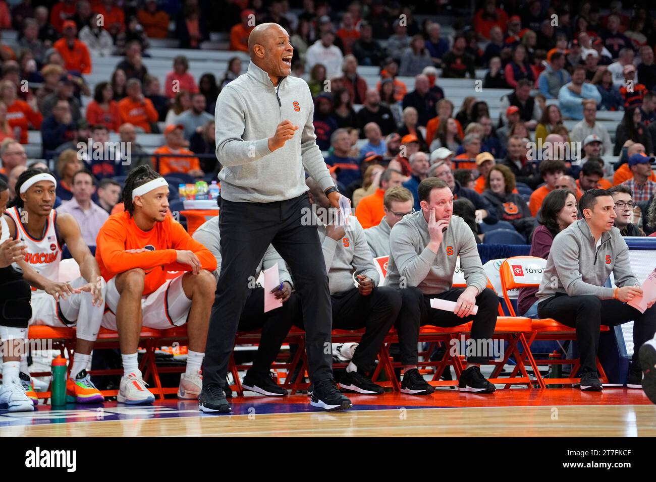 SYRACUSE, NY - NOVEMBER 14: Syracuse Orange Head Coach Adrian Autry ...