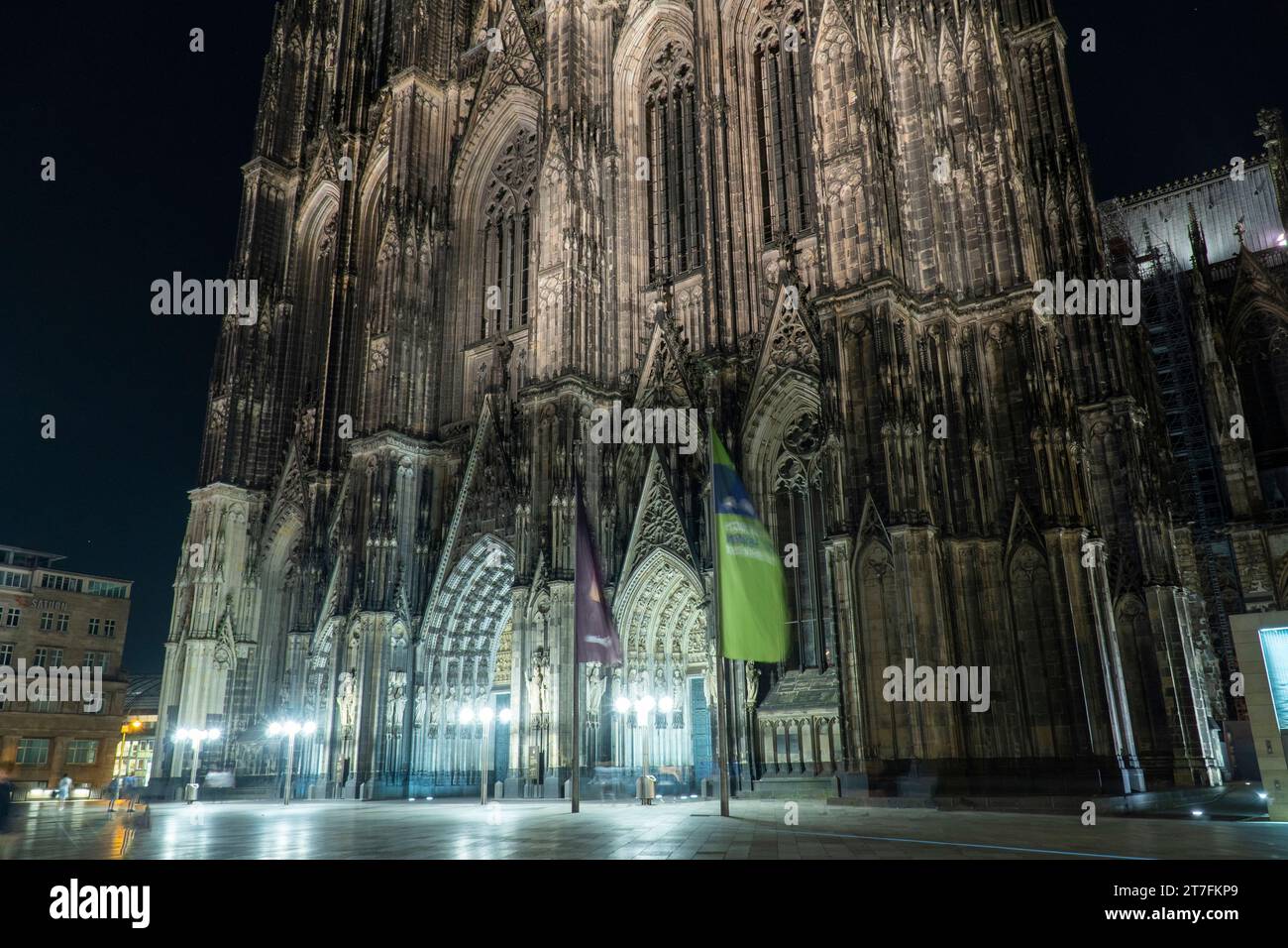 Cologne Cathedral is a famous monument of German Catholicism and Gothic ...
