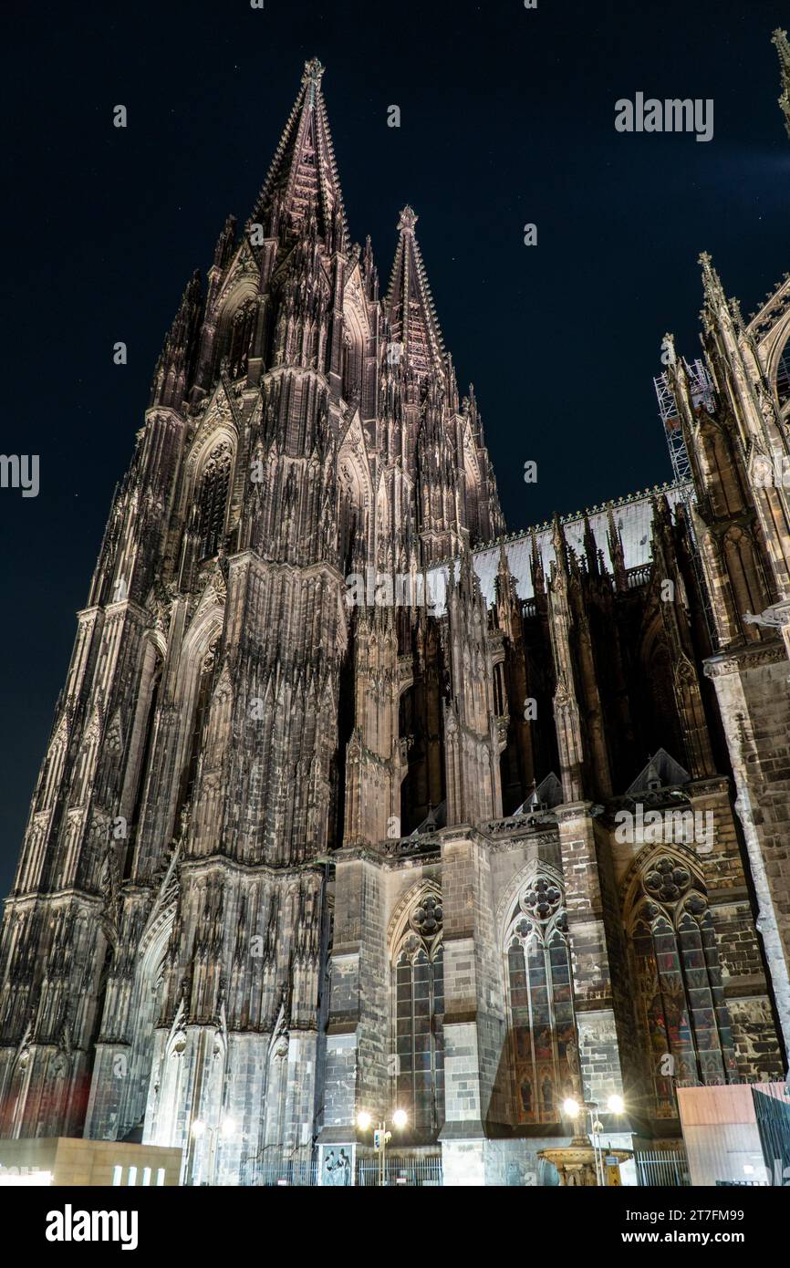 Cologne Cathedral is a famous monument of German Catholicism and Gothic ...