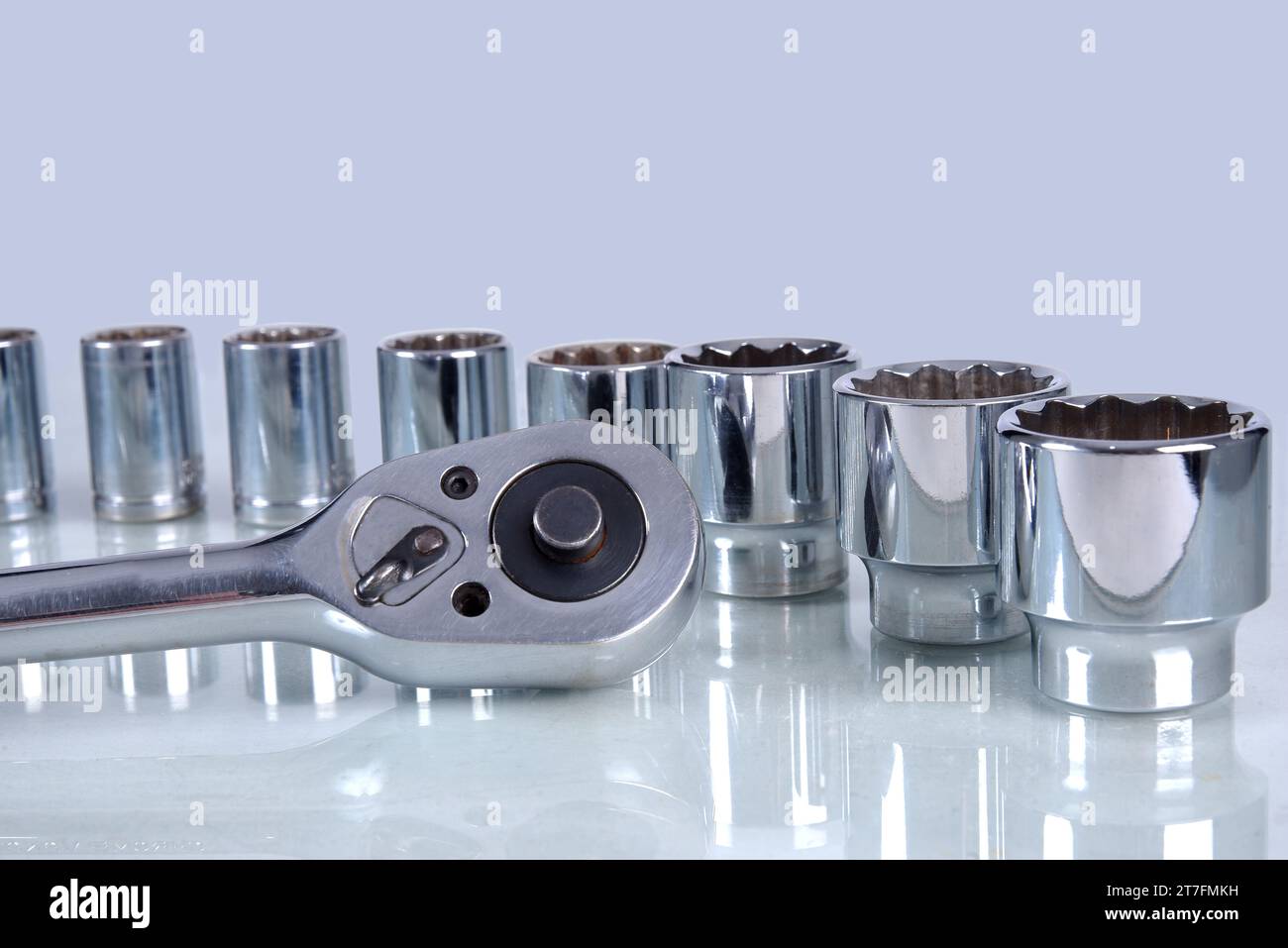 Set of torque wrenches or car repair. Professional tools. Torque wrench ...