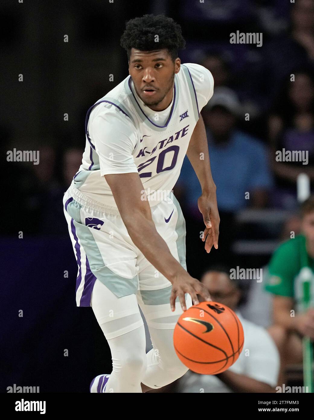 Kansas State forward Jerrell Colbert drives during the second half of ...