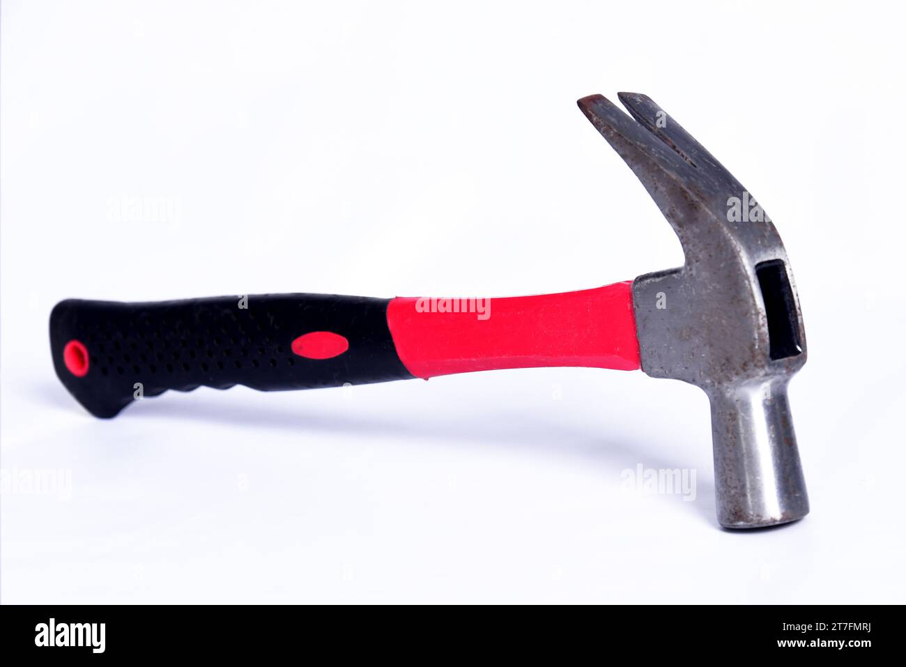 iron hammer with injected plastic handle construction tool hammering ...