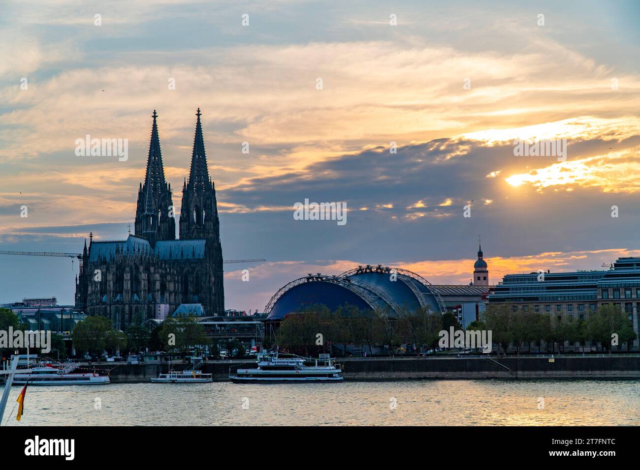 Cologne Cathedral is a famous monument of German Catholicism and Gothic ...