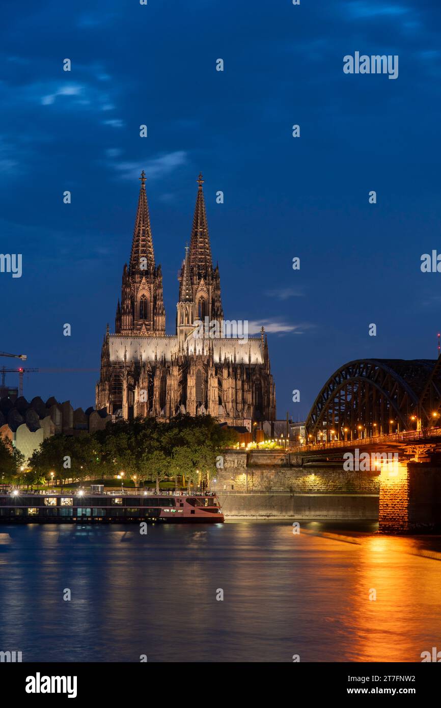 Cologne Cathedral is a famous monument of German Catholicism and Gothic ...