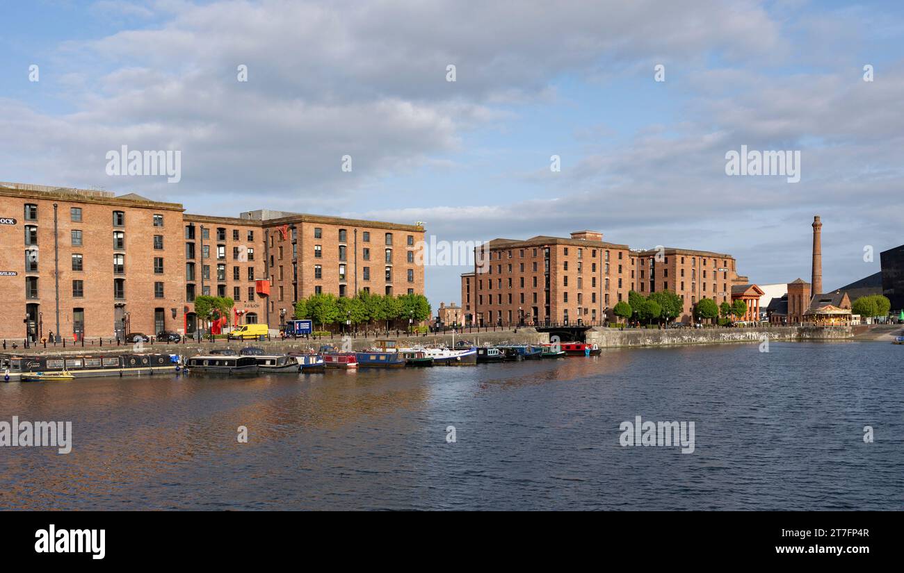 Liverpool, united kingdom May, 16, 2023 The Albert Dock is a complex of ...