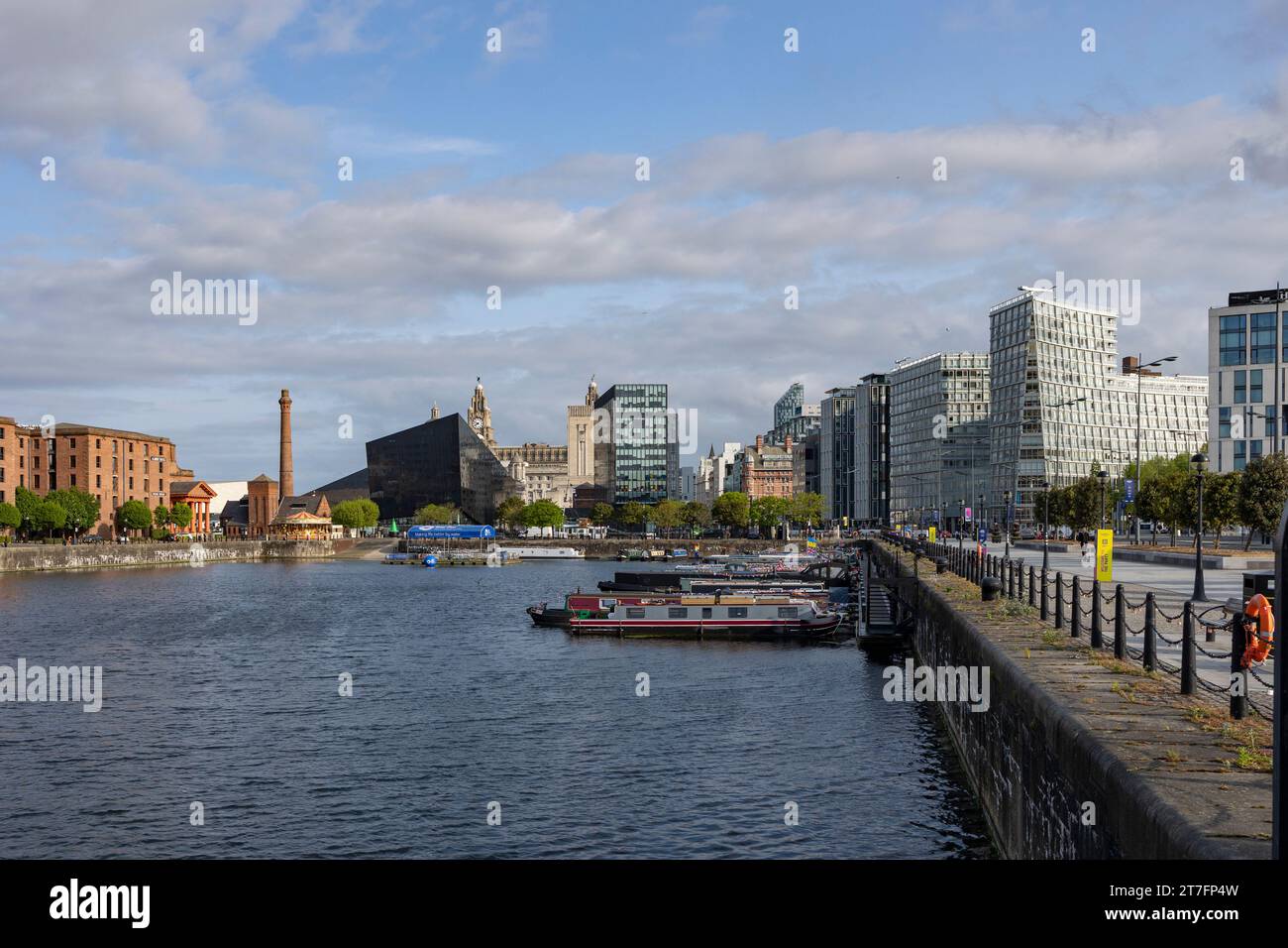 Liverpool, united kingdom May, 16, 2023 The Albert Dock is a complex of ...