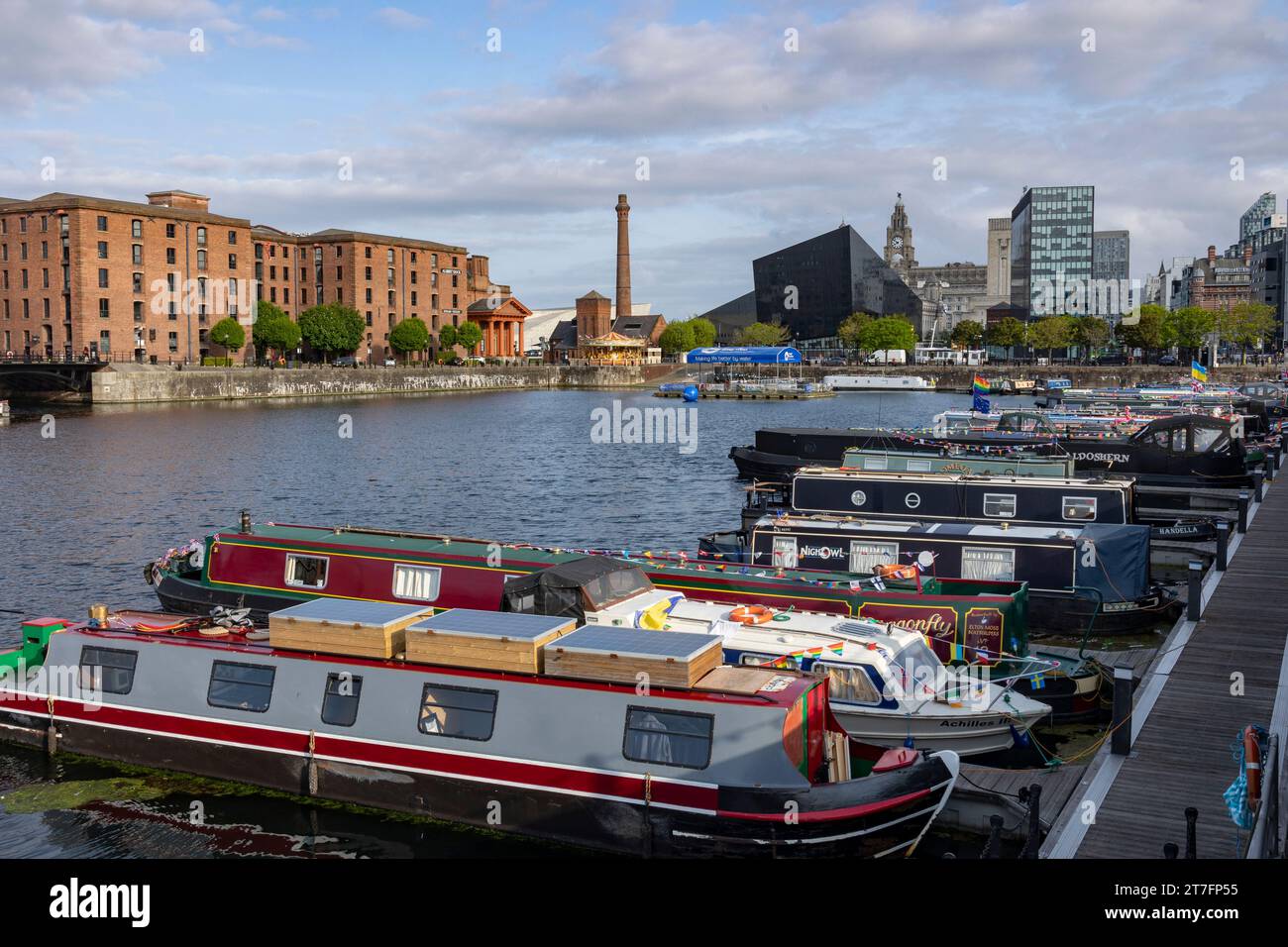 Liverpool, united kingdom May, 16, 2023 The Albert Dock is a complex of ...