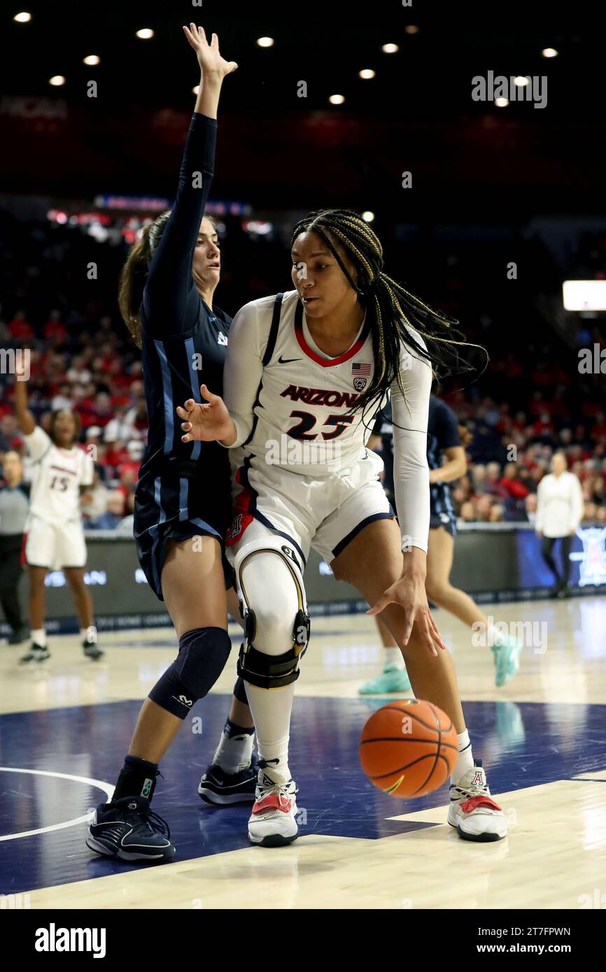 TUCSON, AZ - NOVEMBER 14: Arizona Wildcats forward Breya Cunningham #25 ...