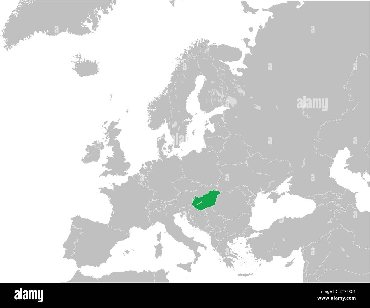 Location map of the REPUBLIC OF HUNGARY, EUROPE Stock Vector Image ...