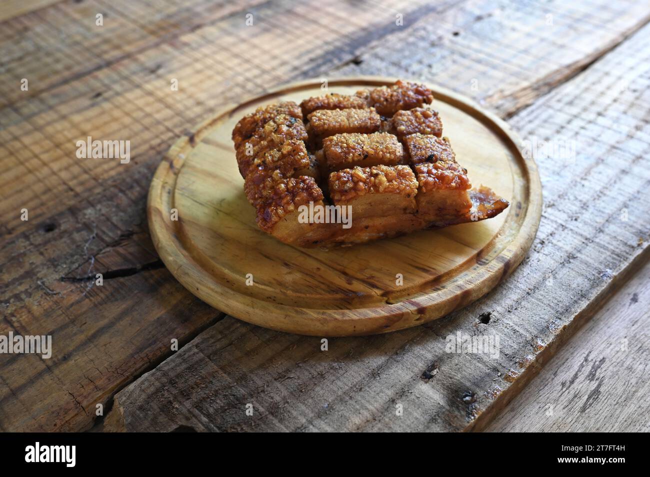 fatty food bacon crackling, fried pork skin pururuca, pork pancetta ...