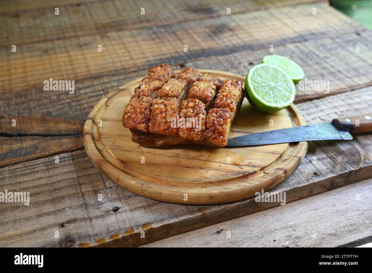 fatty food bacon crackling, fried pork skin pururuca, pork pancetta ...