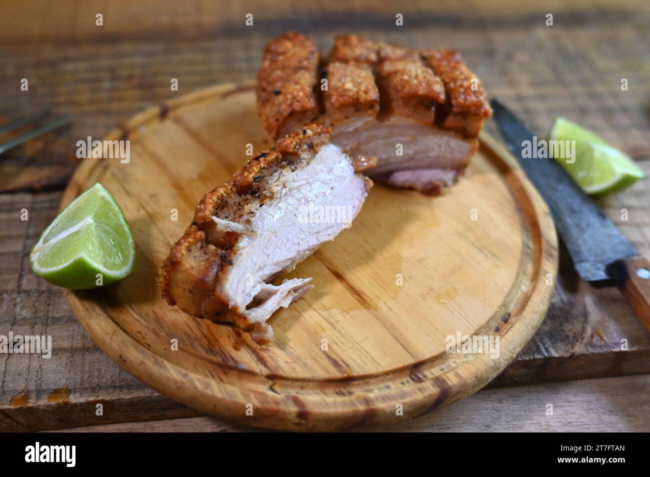 fatty food bacon crackling, fried pork skin pururuca, pork pancetta ...