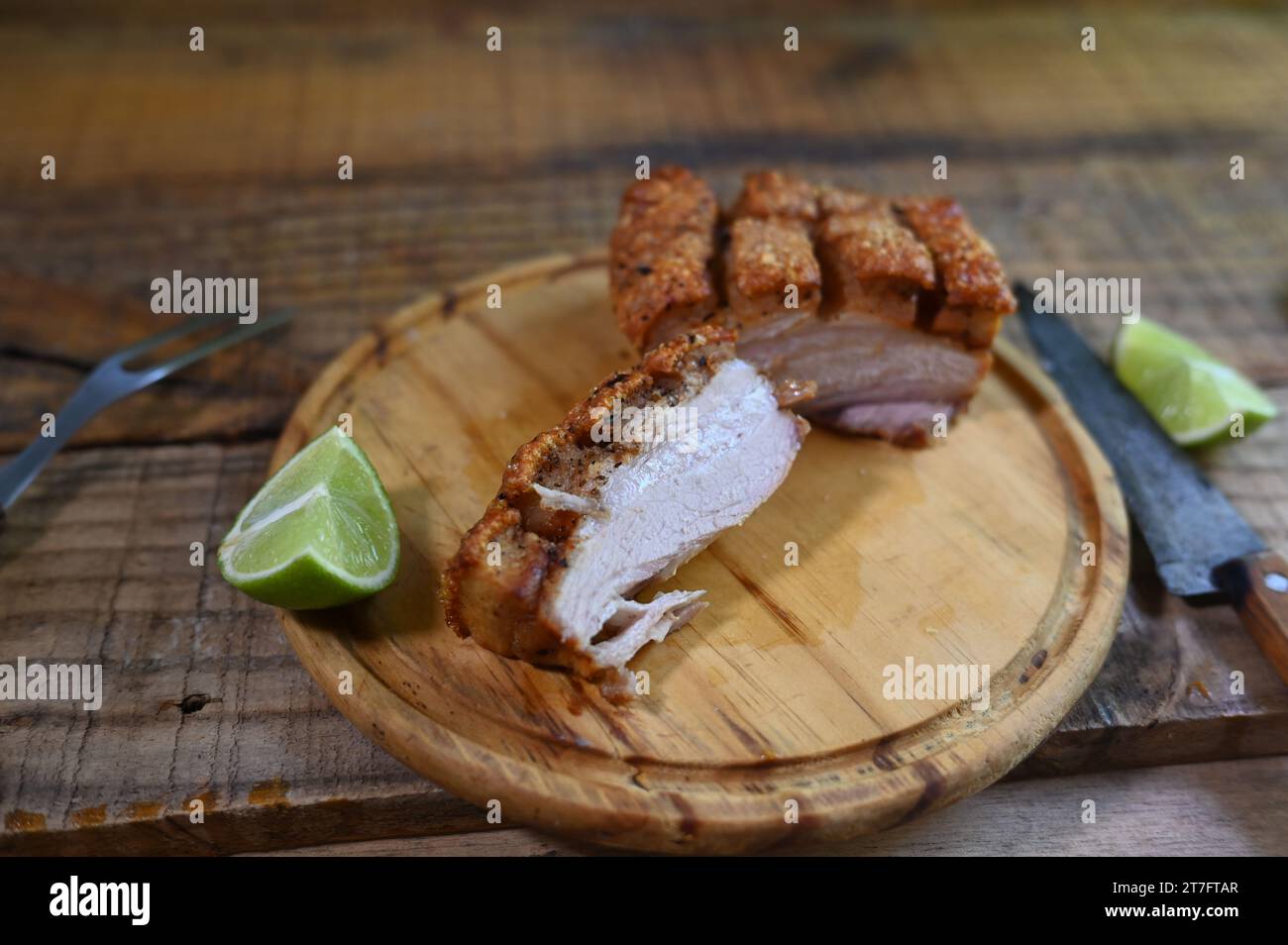 crackling, fried pork skin pururuca, pork pancetta brazilian food ...