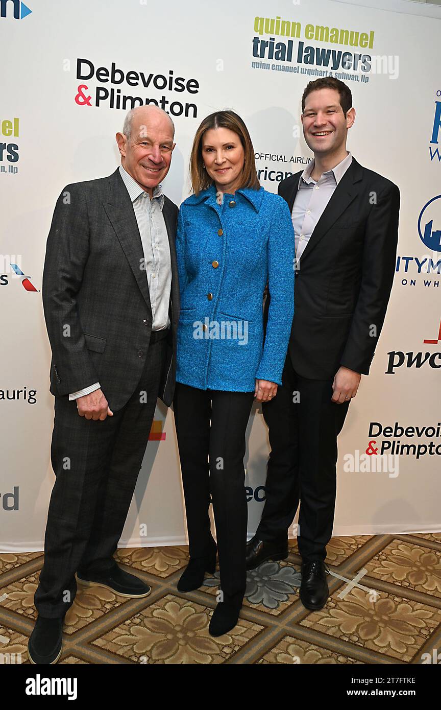 Jonathan Tisch, Lizzie Tisch and Henry Tisch attends the Citymeals on ...