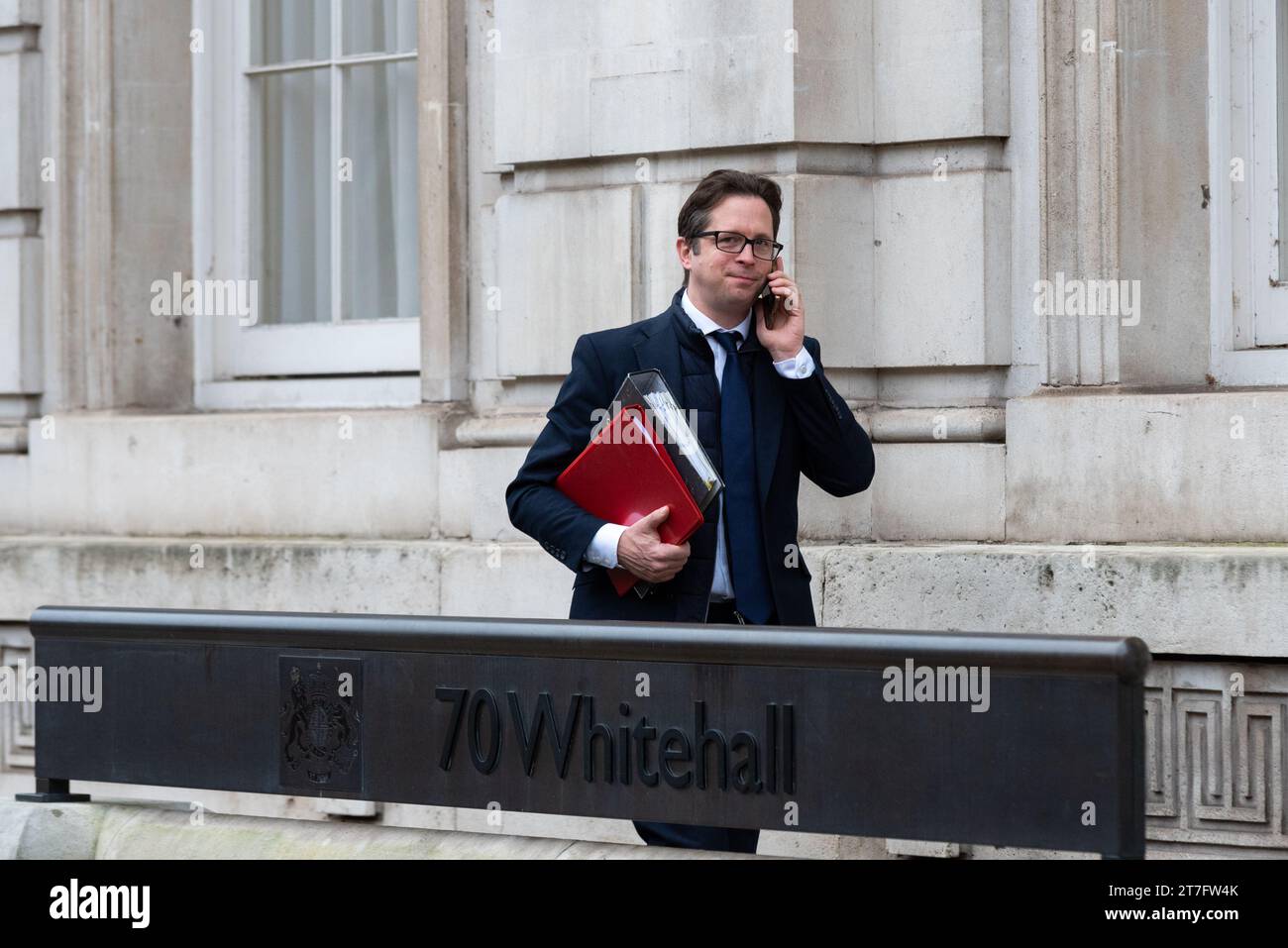 Alex Burghart MP arriving at Cabinet office, Whitehall. Member of ...