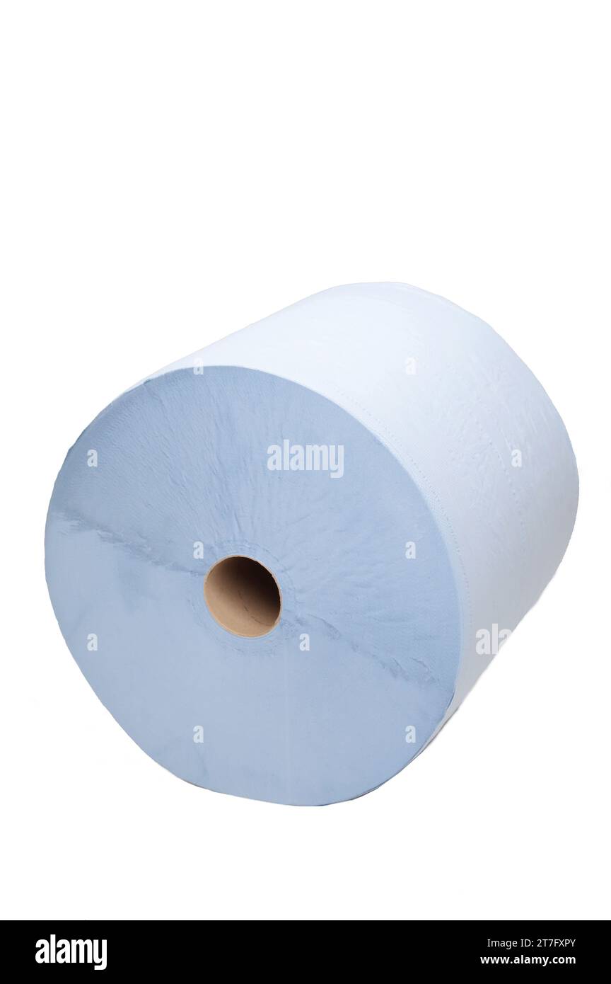 industrial sized roll of blue tissue paper for cleaning spillages in ...