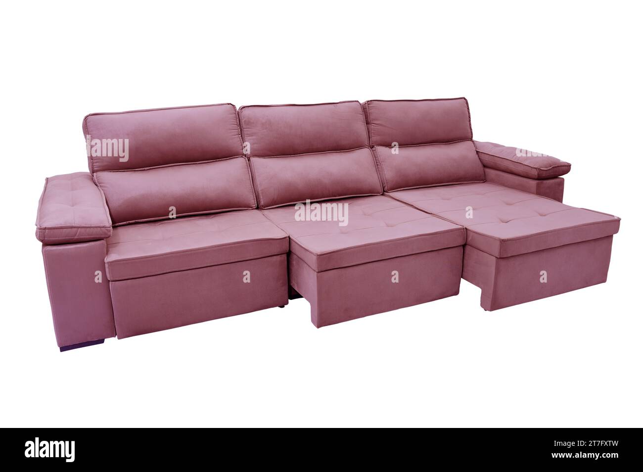 sofa, long and soft comfortable chair isolated on white background ...