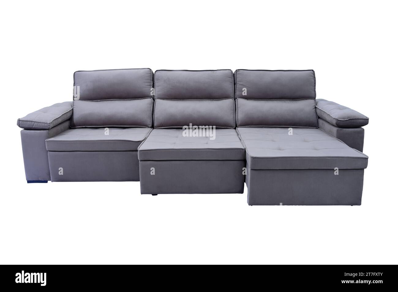 sofa, long and soft comfortable chair isolated on white background ...