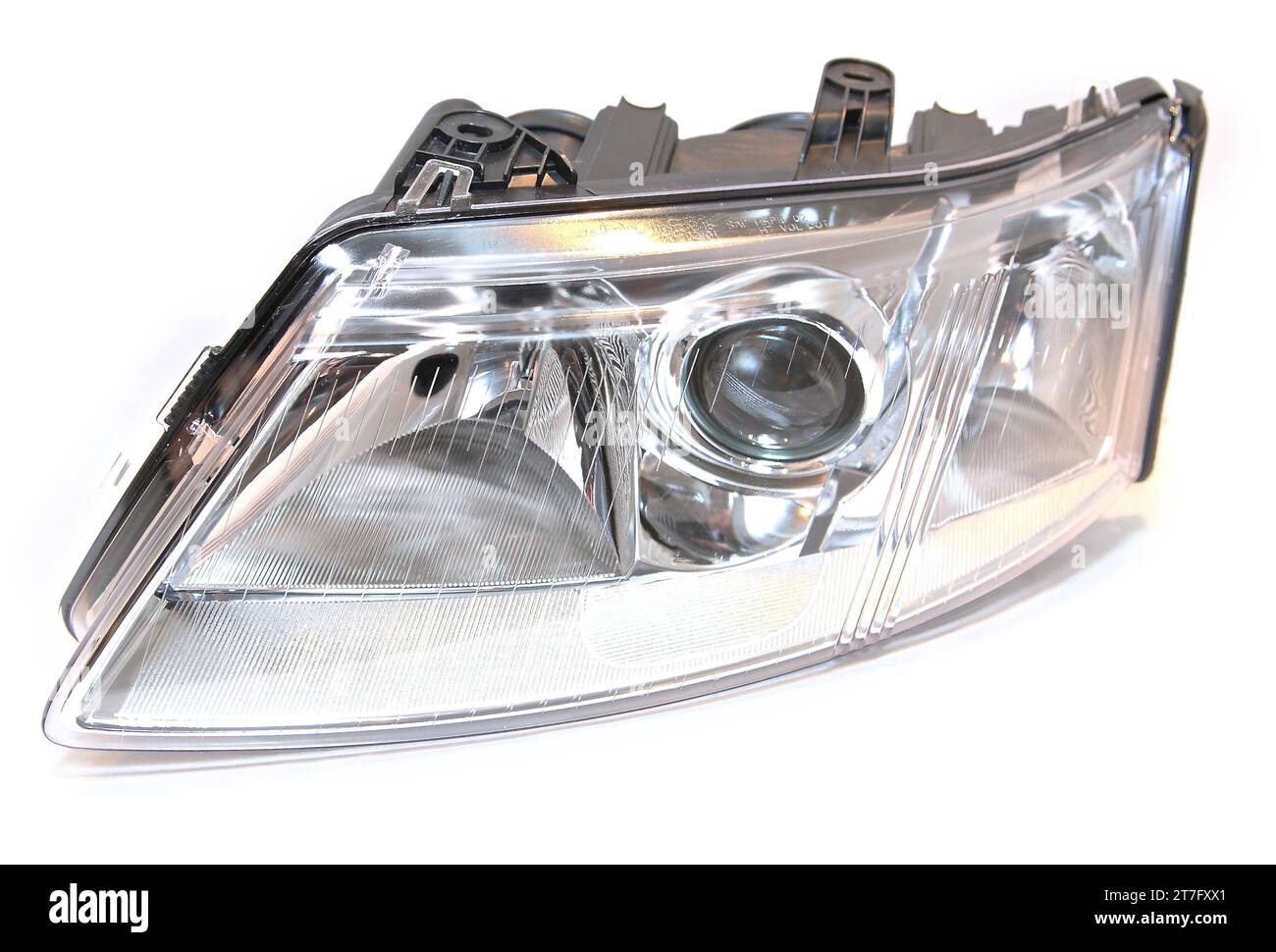 left sided car headlamp against a pure white background Stock Photo - Alamy
