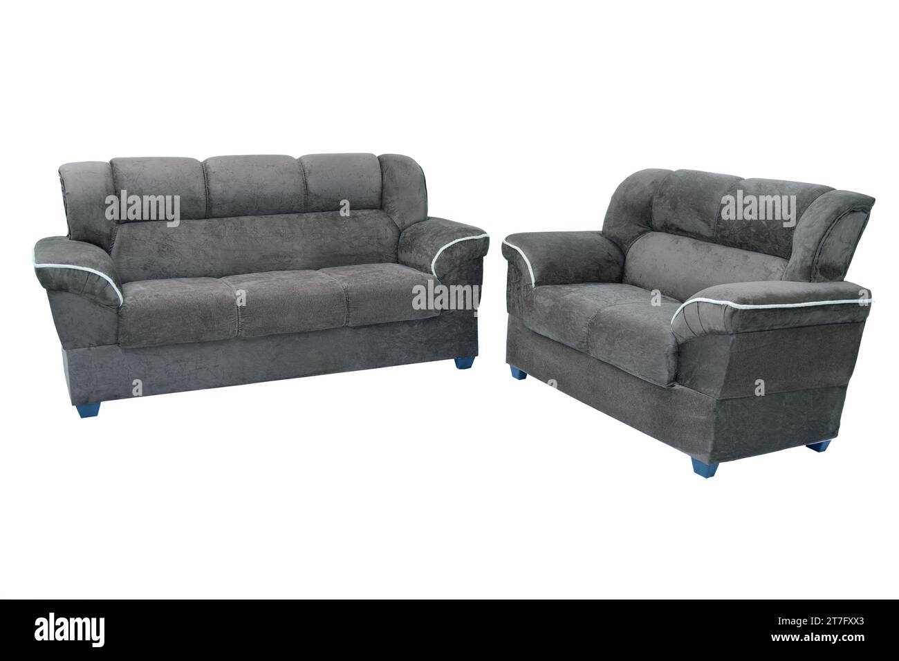 sofa, long and soft comfortable chair isolated on white background ...