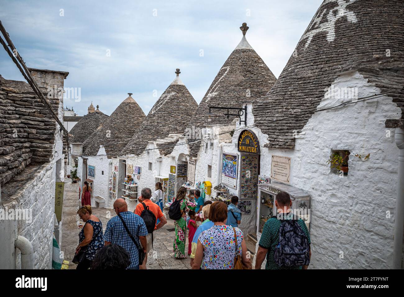 The trulli of Alberobello represent dry-stone building tradition Stock ...
