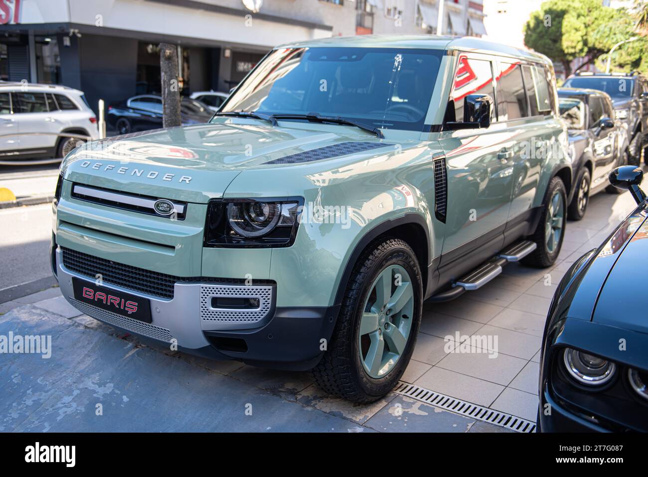 ISTANBUL, TURKEY - SEPTEMBER 21, 2023: Land Rover Defender on the ...