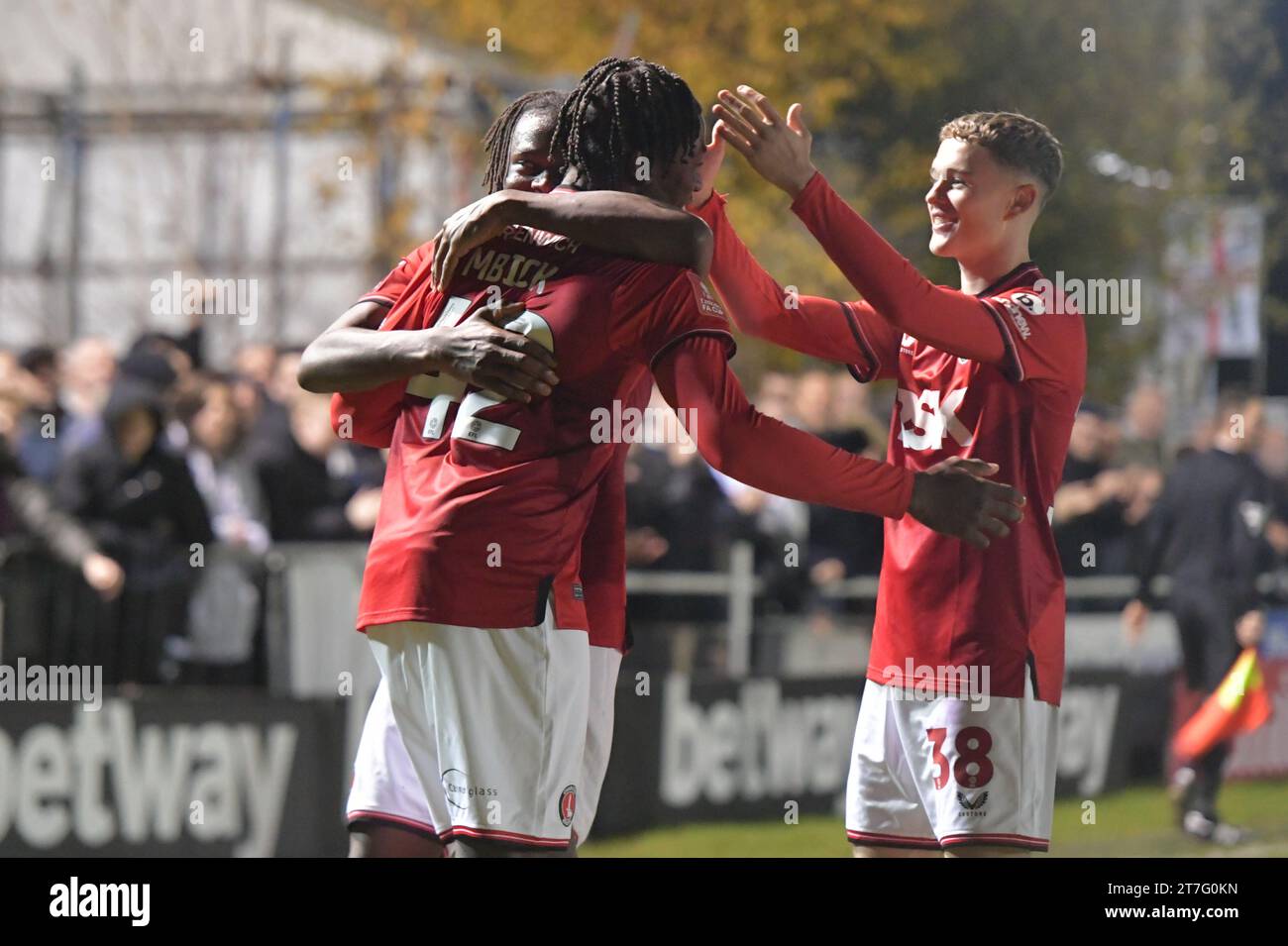 London, England. 15th Nov 2023. Micah Mbick of Charlton Athletic ...
