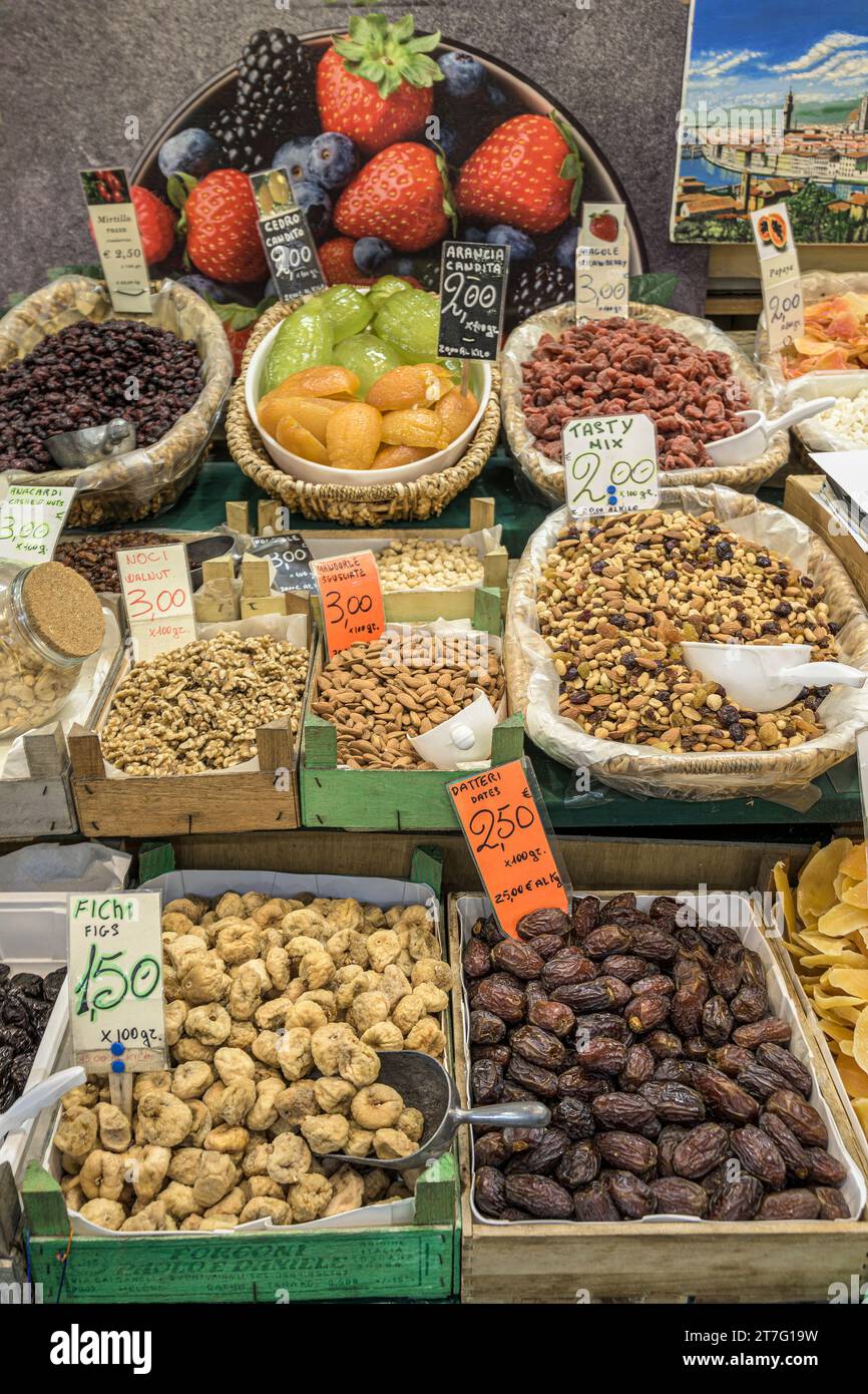 Central Market Florence, Italy Stock Photo - Alamy