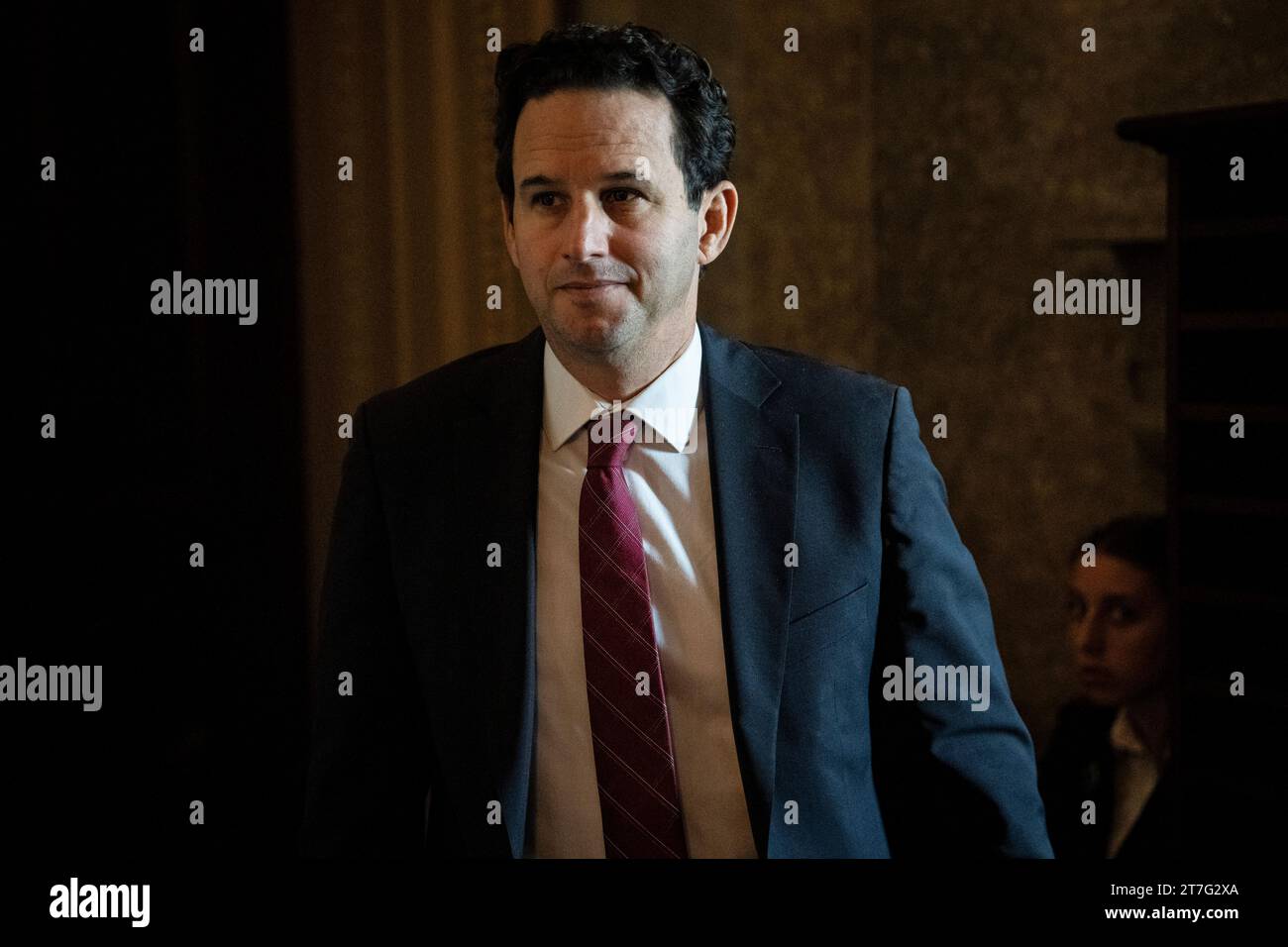 Washington, USA. 15th Nov, 2023. Senator Brian Schatz (D-HI) walks near ...