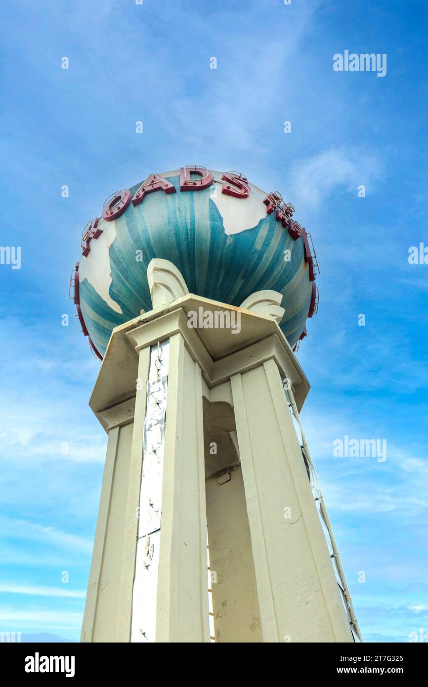 crossroads of the world iconic open-air mall Sunset Boulevard in LA ...