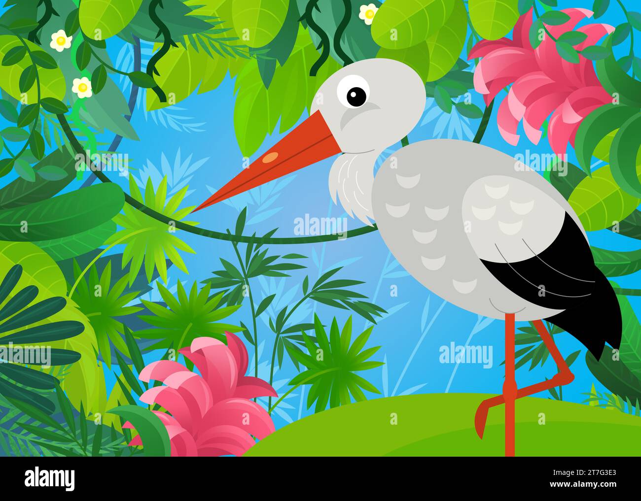 Stork cartoon character hi-res stock photography and images - Alamy