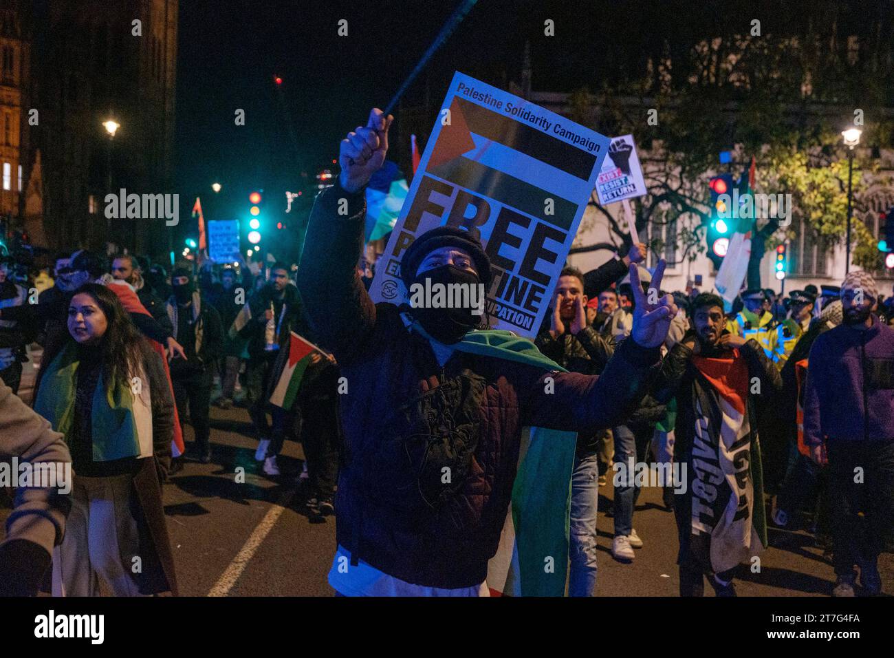Pro Palestine Protestors took over Westminster in wait for the ...