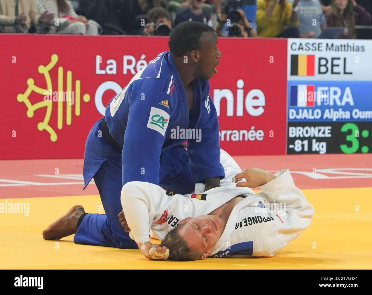 DJALO Alpha Oumar of France and Matthias CASSE of Belgium Bronze - 81 ...
