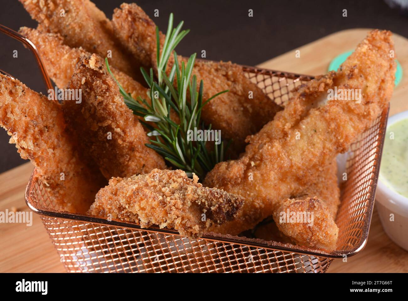 delicious pieces of fried fish breaded with flour Stock Photo - Alamy