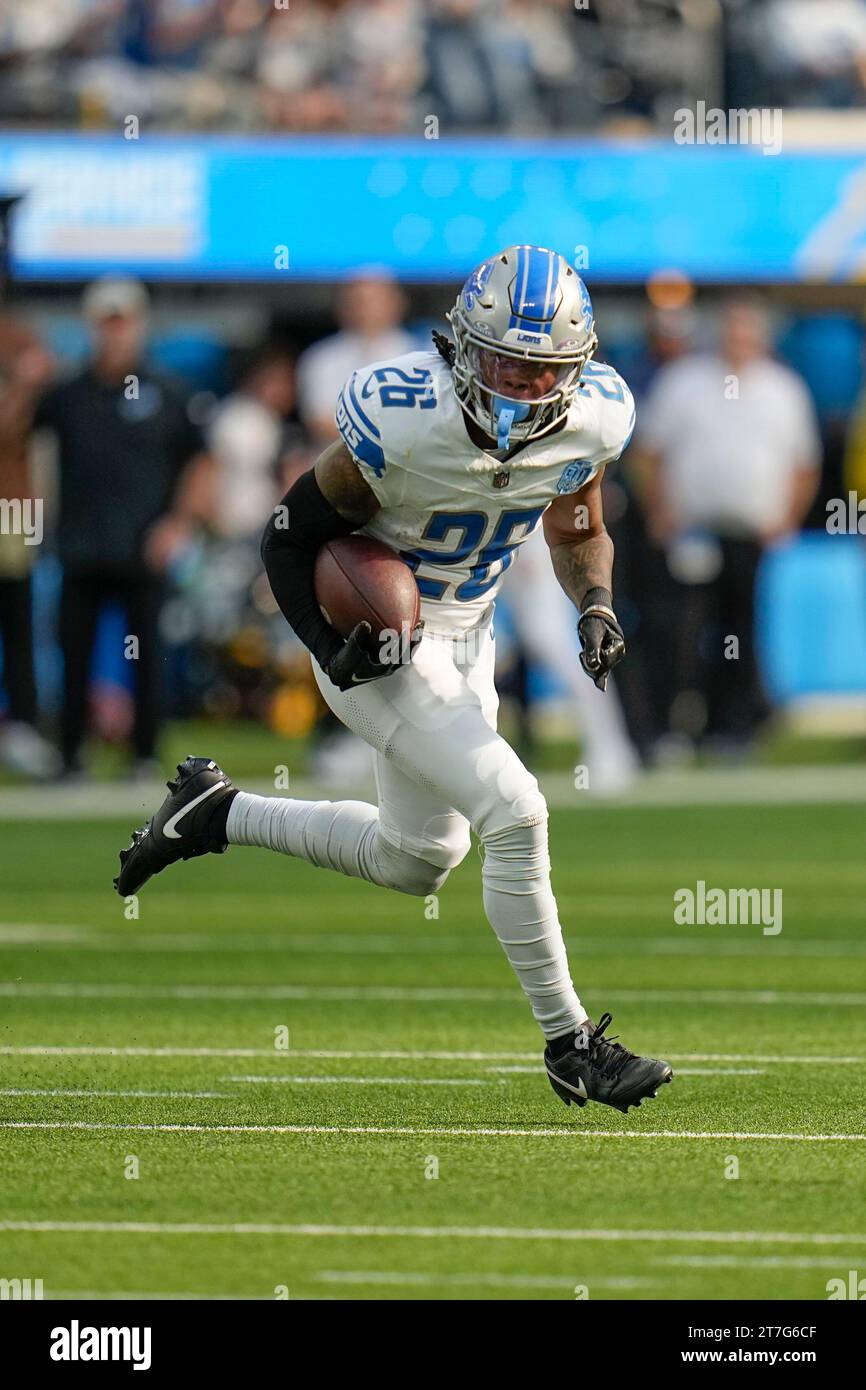 Detroit Lions running back Jahmyr Gibbs during the first half of an NFL ...
