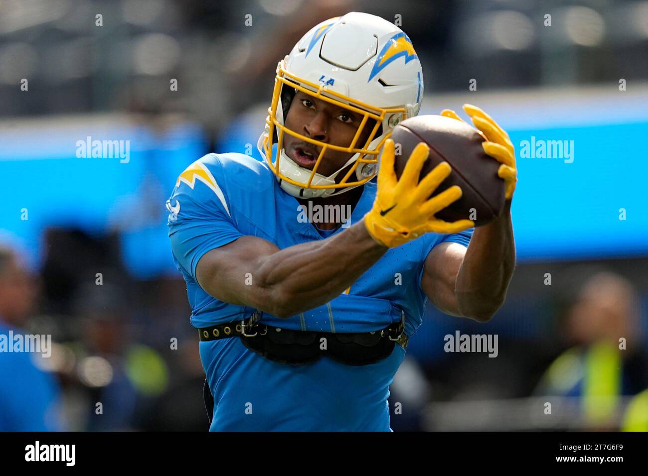 Los Angeles Chargers wide receiver Quentin Johnston before an NFL ...