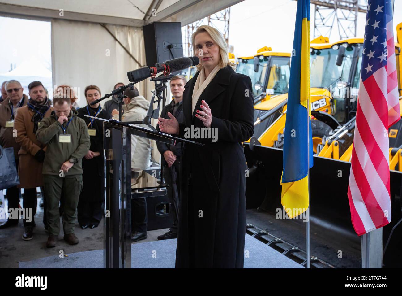 Kyiv, Ukraine. 14th Nov, 2023. U.S. Ambassador to Ukraine Bridget Ann ...