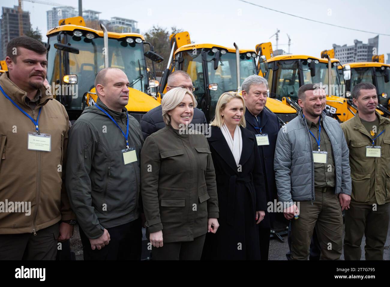 U.S. Ambassador to Ukraine Bridget Ann Brink (CR) and Minister for ...
