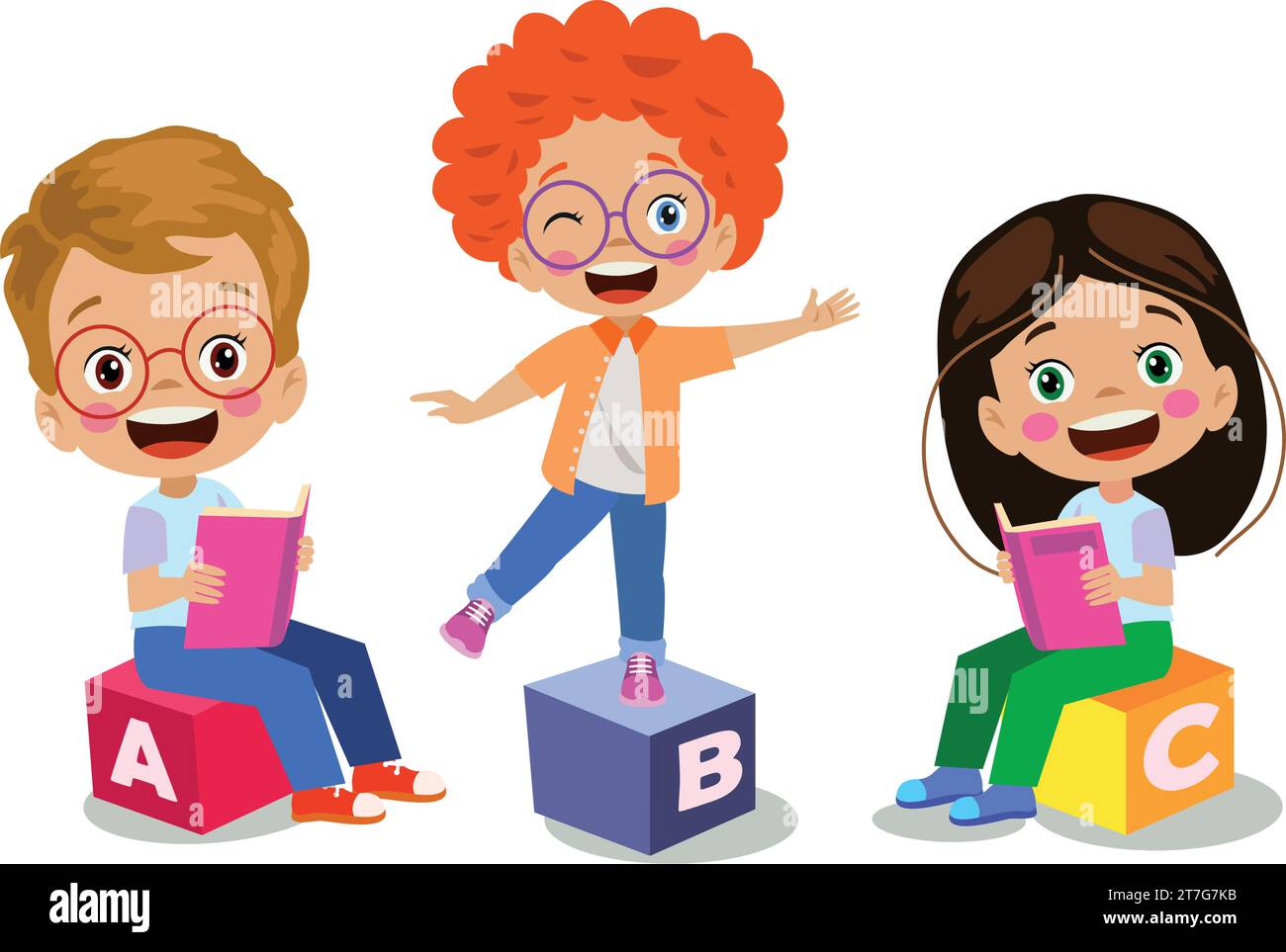 Language learning classroom Stock Vector Images - Alamy