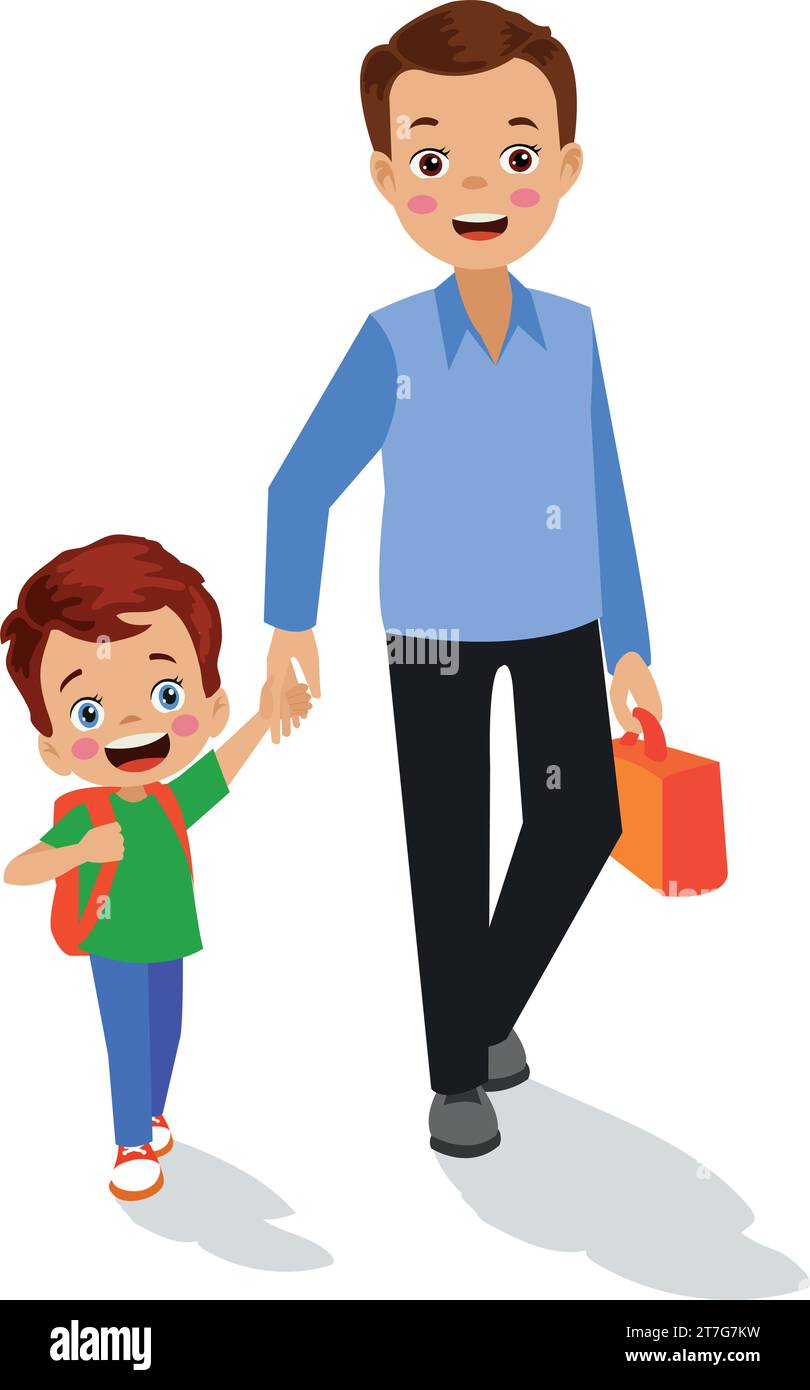 Parent drop off Stock Vector Images - Alamy